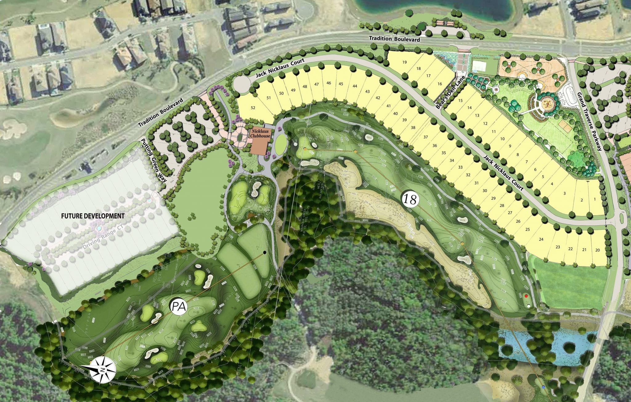 Site Plan - The Bear's Den at Reunion